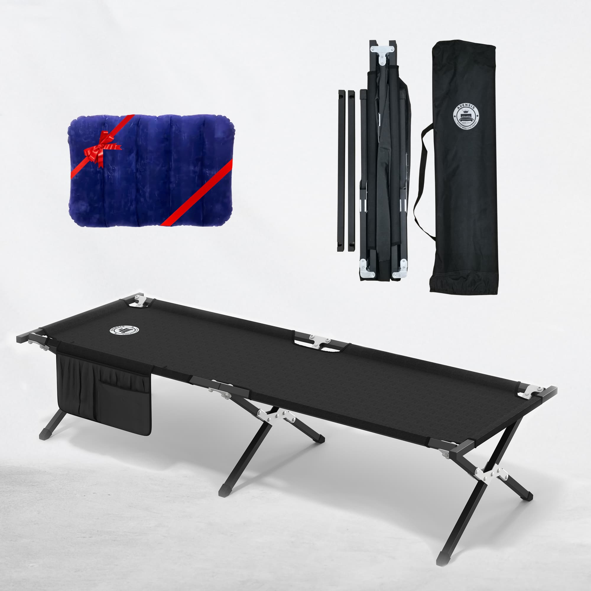 Cot Camping ATEPA Backpack Camping Cot For Adult Heavy Duty Sleeping ...